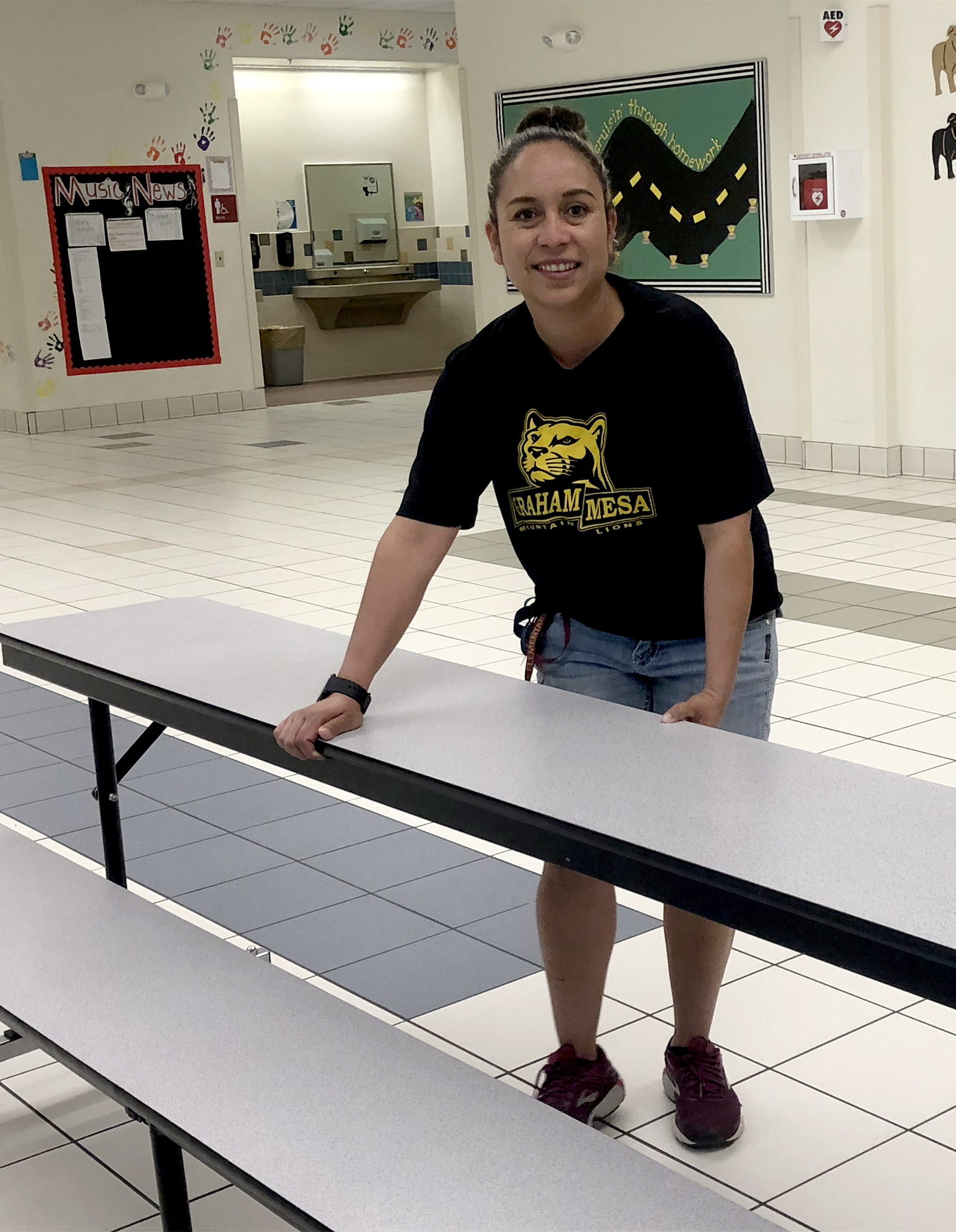 Custodian Nancy Chavez keeps school in order and running smoothly ...
